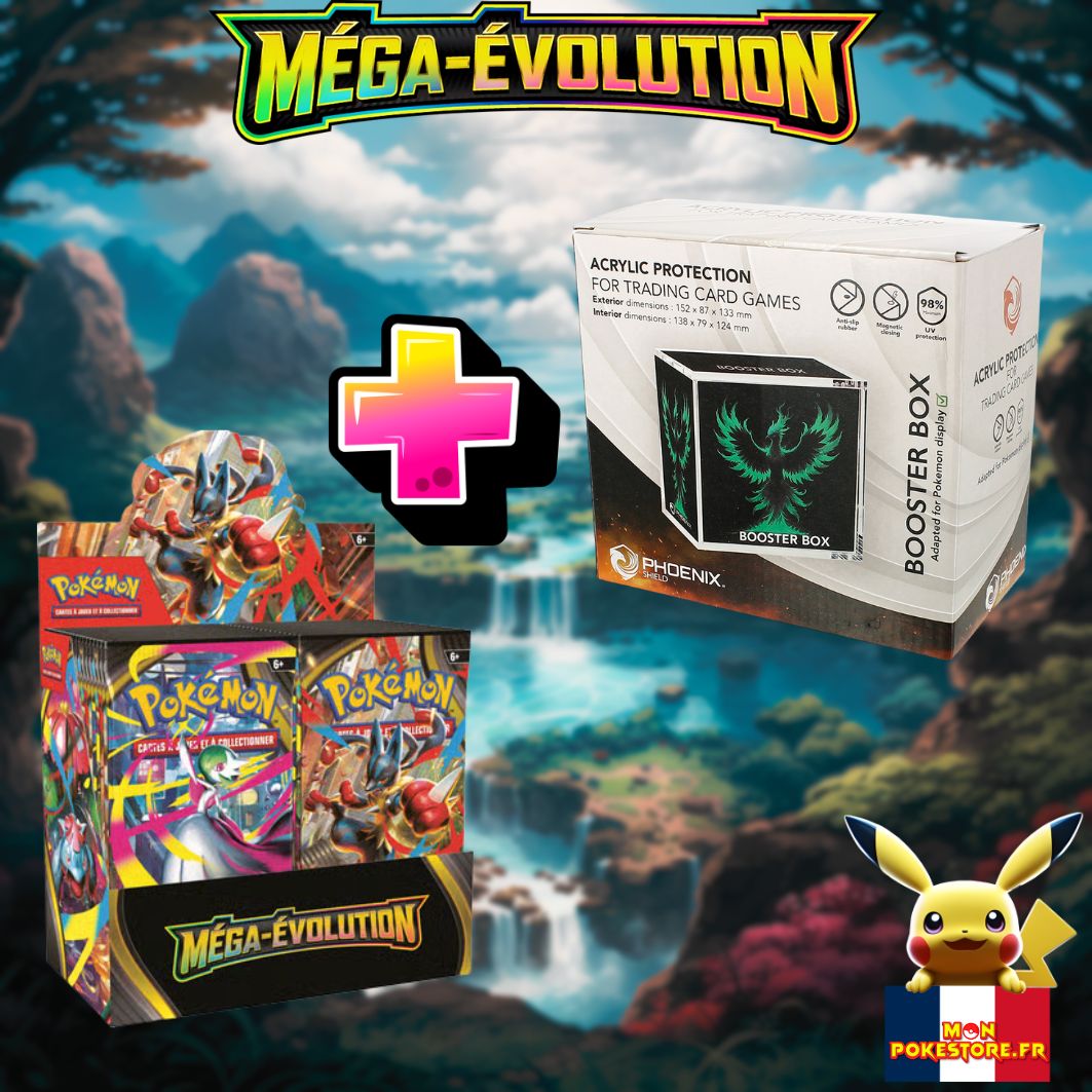 POKEMON - ME01 - LOT : Display + Protection Acrylique - VF – Monpokestore